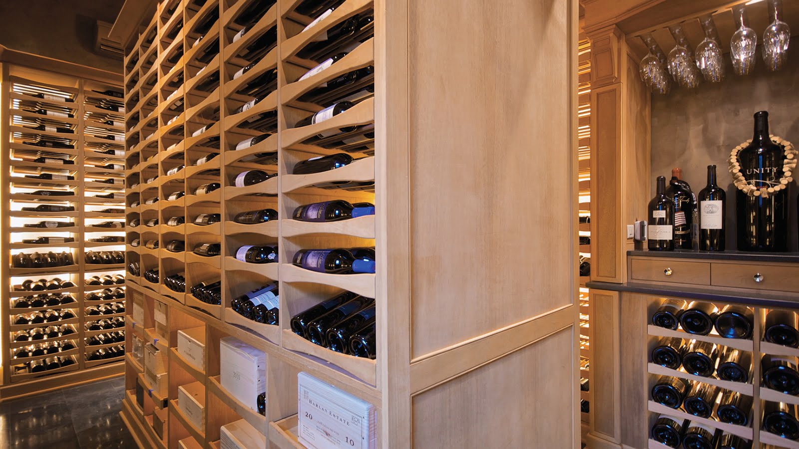 Custom Wine Bar Cabinets | Wine Bar Design Ideas