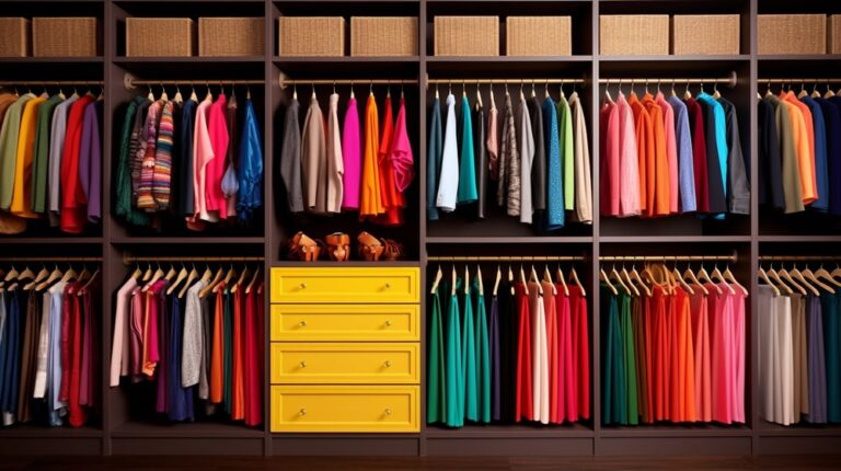 5 Joyful Color Coordinated Closet Ideas and Inspirations